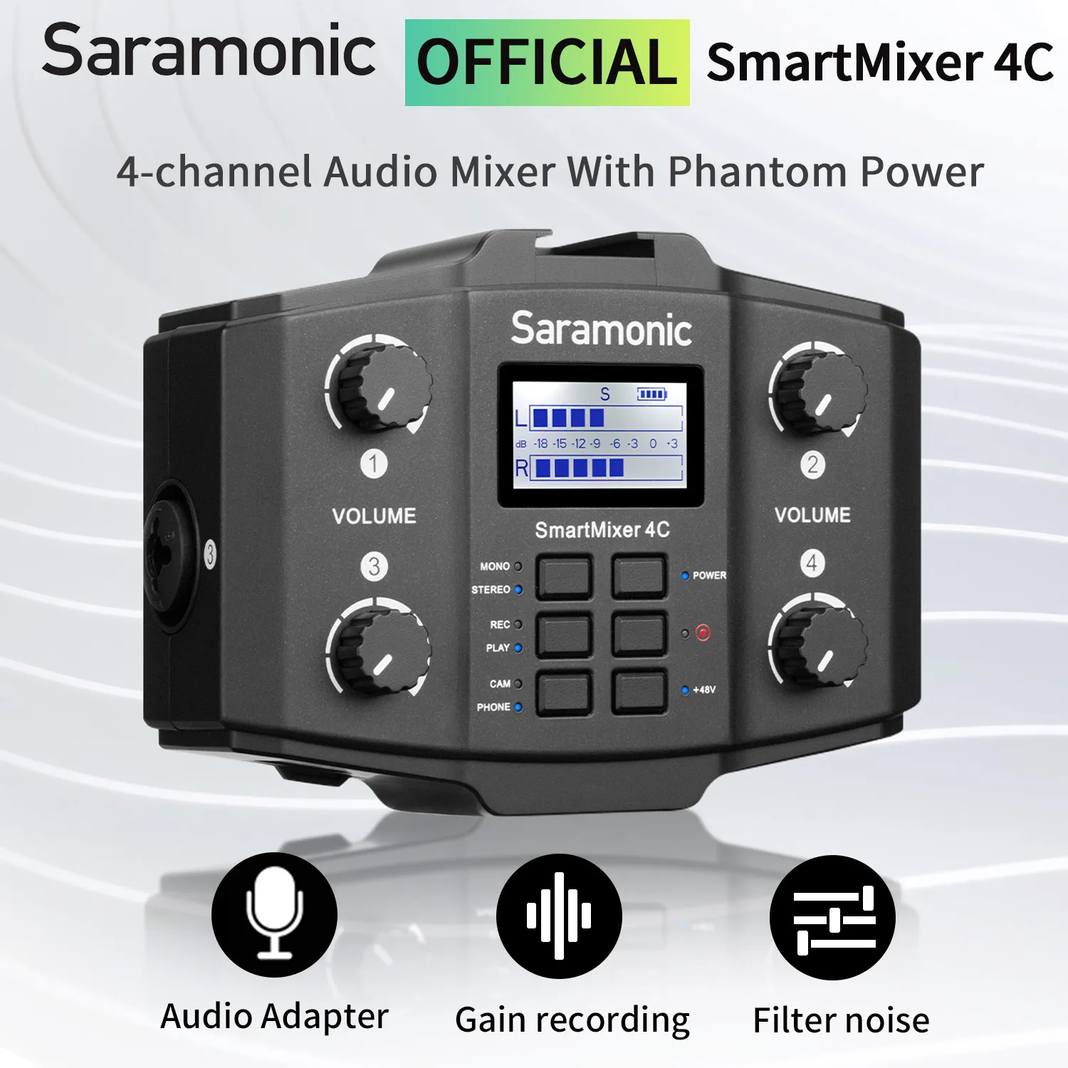 Saramonic-SmartMixer-4C-4-channel-Microphone-Mixer-Audio-Interface-for ...