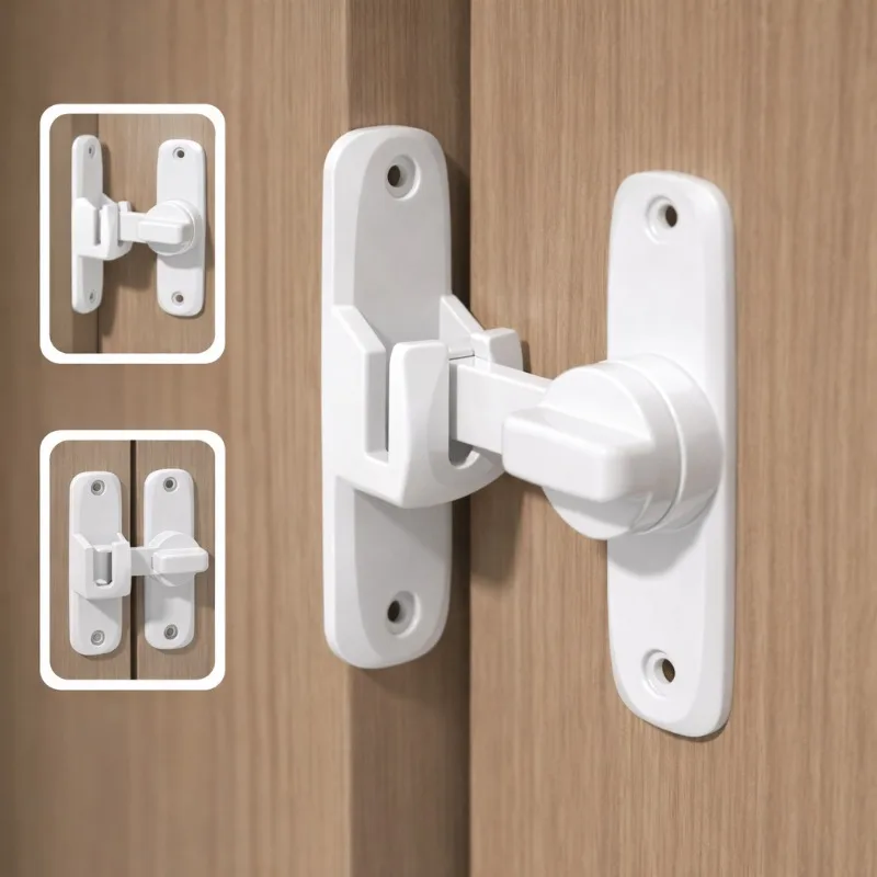 5 Colors 90/180 Degree Flip Door Lock Anti-theft Lock Doors Bolts Home ...