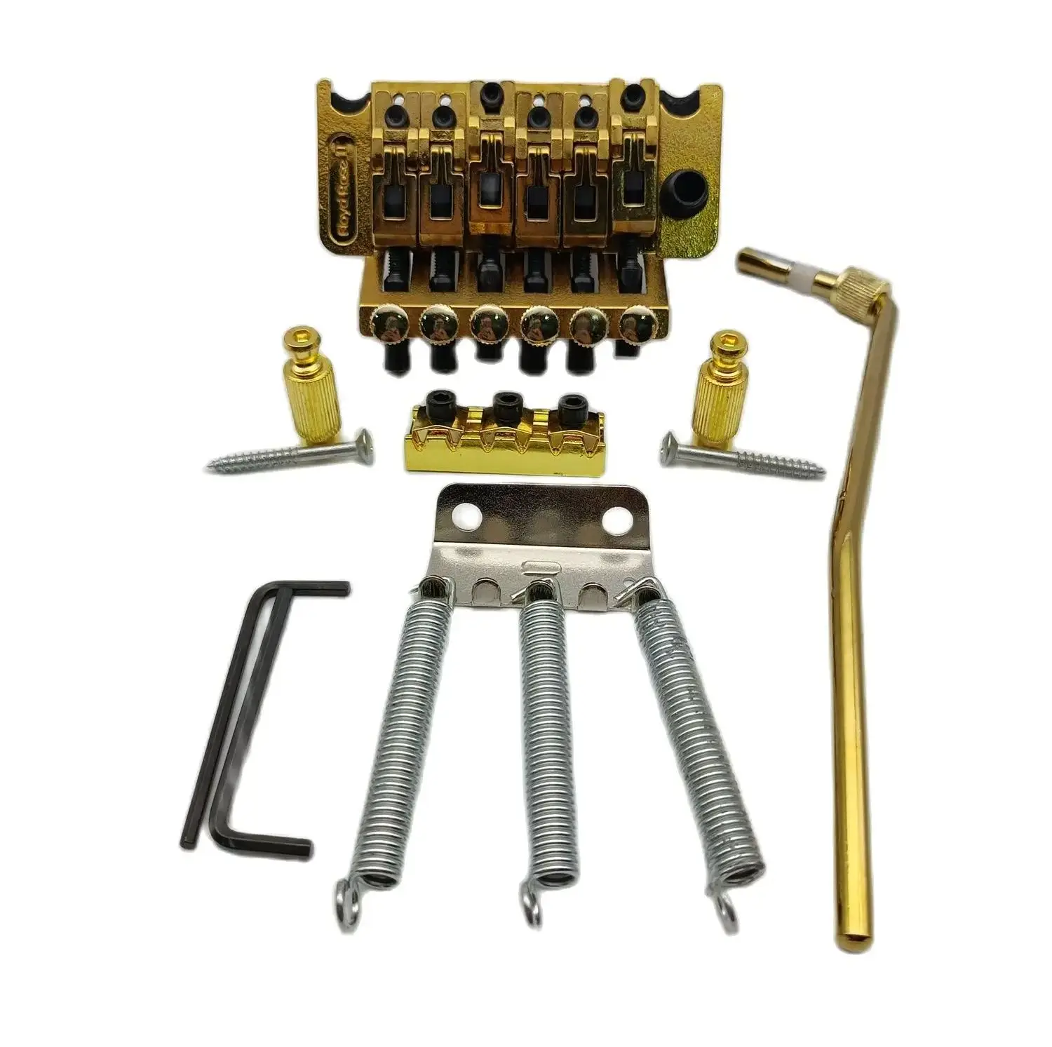 New-Gold-Floyd-Rose-II-Double-Locking-Tremolo-System-Bridge-CR-BK ...