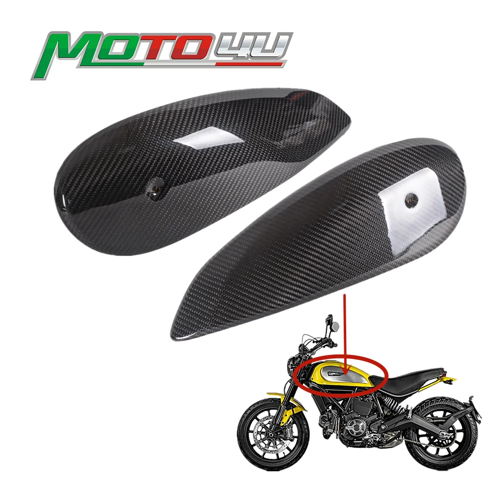 For-DUCATI-Scrambler-2015-2018-Carbon-Fiber-Gas-Tank-Side-Trim-Cover ...