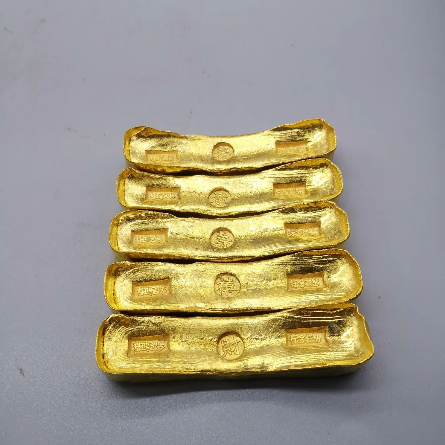 Brass-Gold-Brick-Coin-Collection-Creative-Artificial-Gold-Bar ...