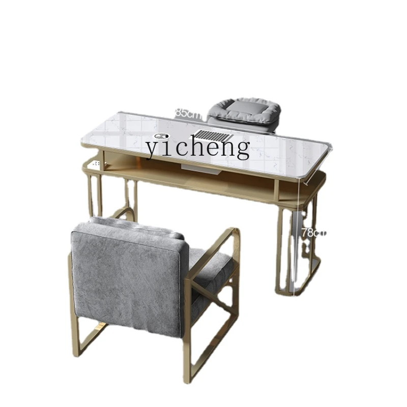 XL-Three-Generation-Vacuum-Cleaner-Nail-Table-and-Chair-Set-Marble-Nail ...