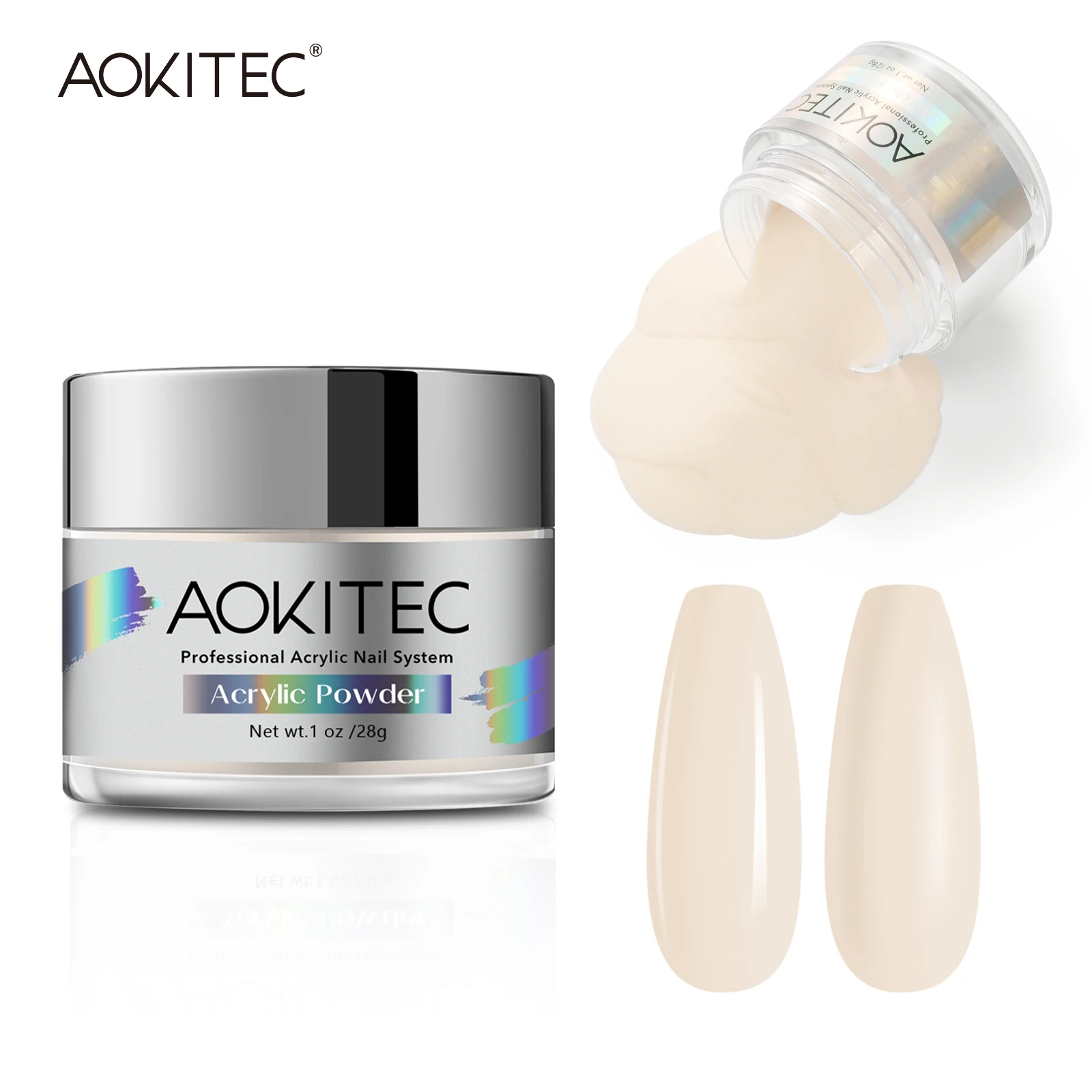 Aokitec Acrylic Powder French Nail Art Starter Manicure Salon Design ...