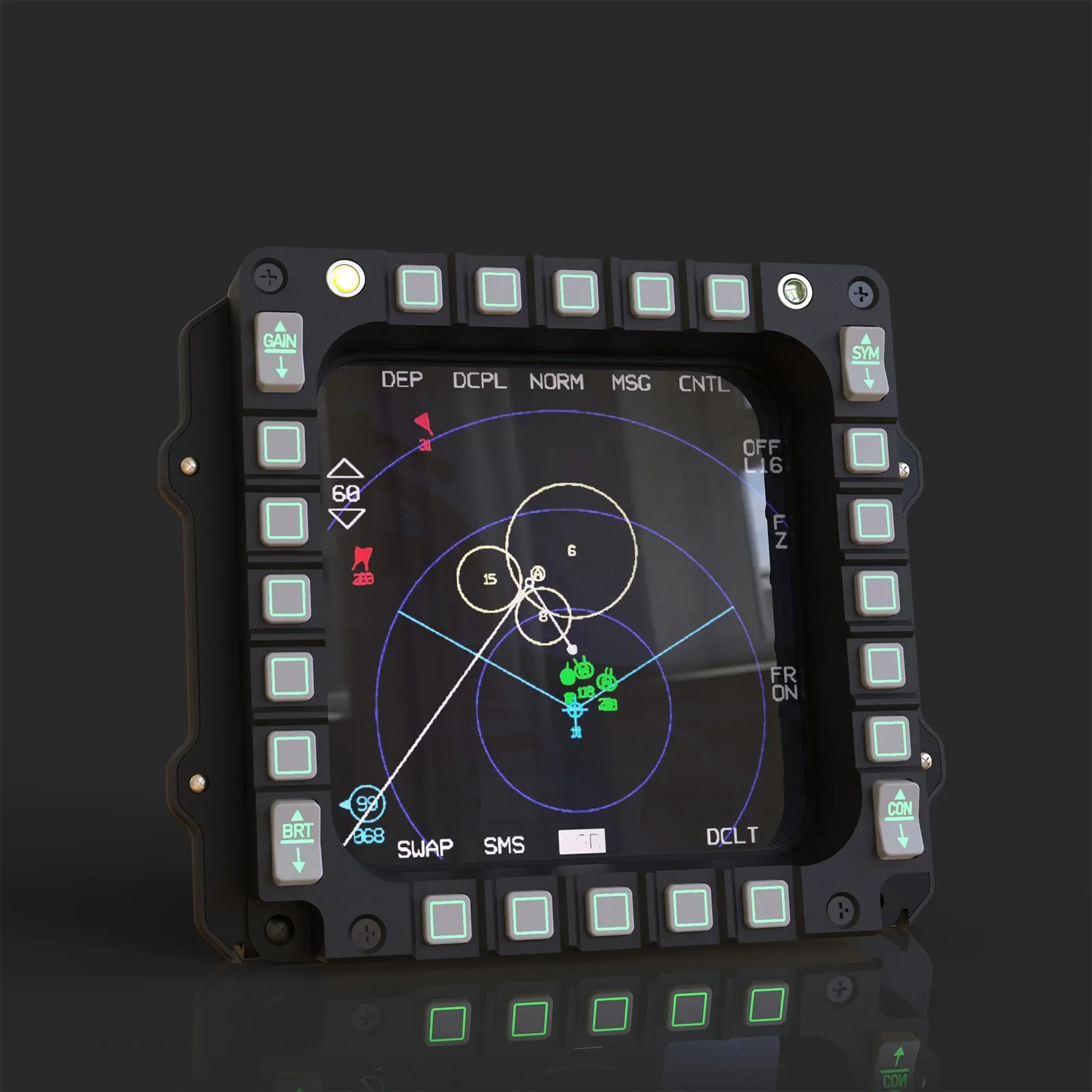 TFT-Full-Color-Screen-600X600-DPI-PC-USB-F16MFD-Cockpit-Flight ...