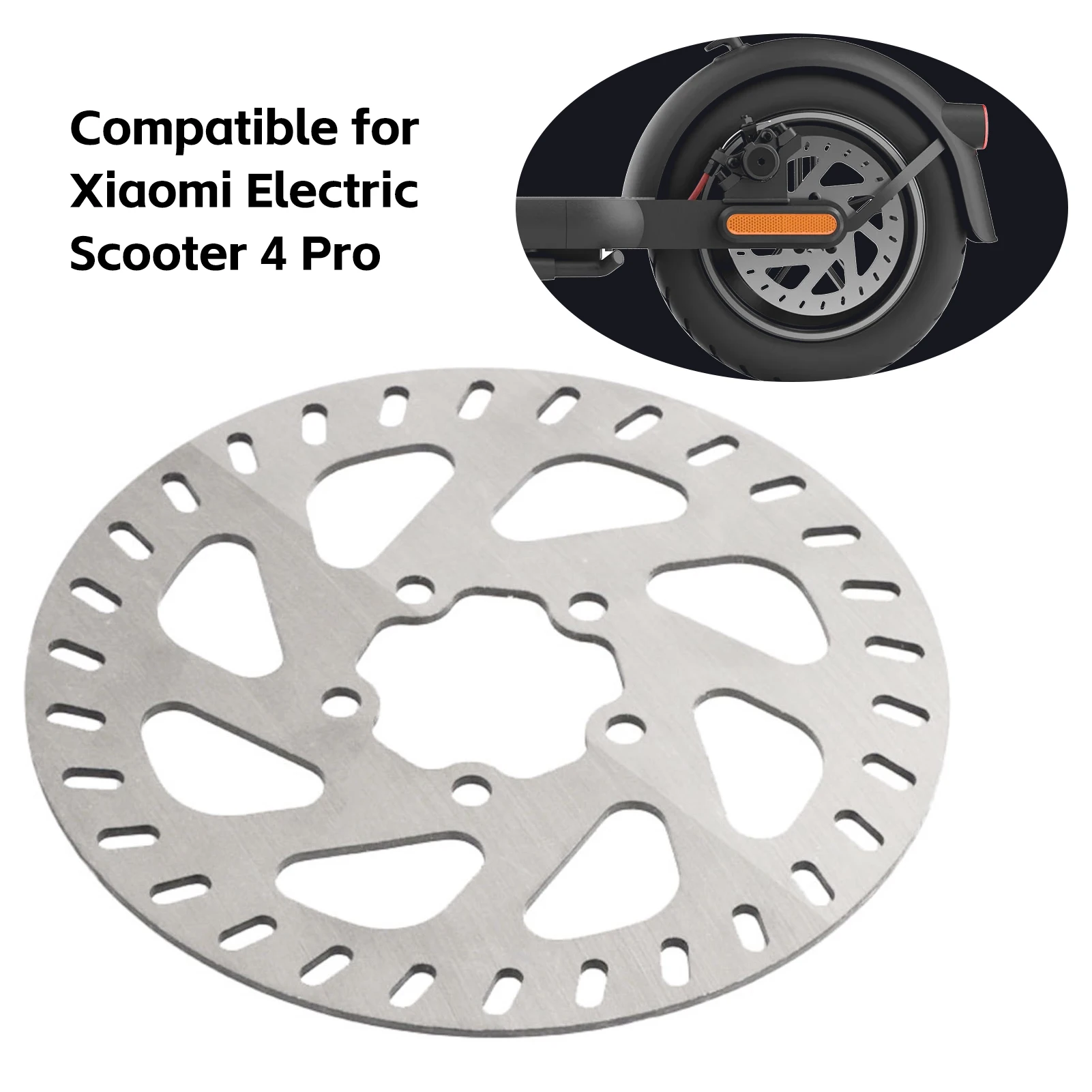 Stainless-Steel-Brake-Rotors-Electric-Scooter-Brake-Disc-Compatible-for ...