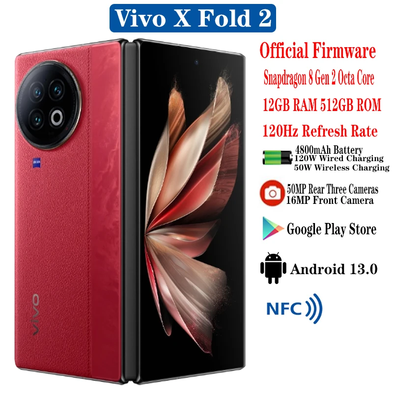 Original-Vivo-X-Fold-2-Telefone-dobr-vel-Snapdragon-8-Gen-2-Octa-Core ...