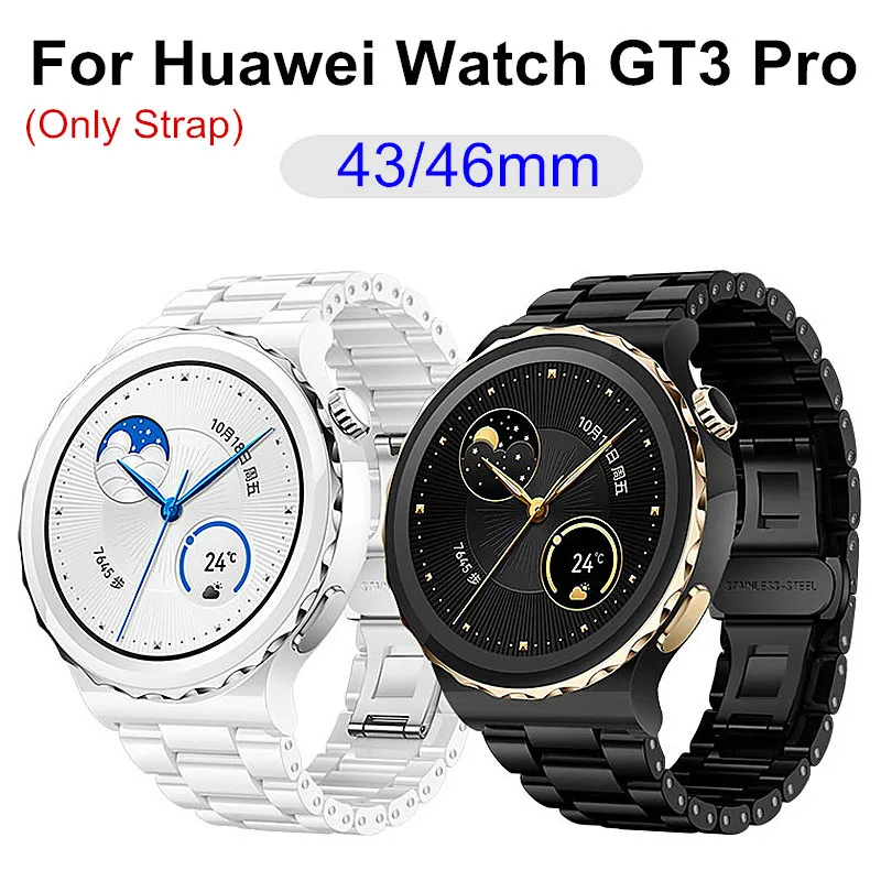 Ceramic Strap For Huawei Watch Gt3 Pro 43mm 46mm Watch Band Bracelet ...