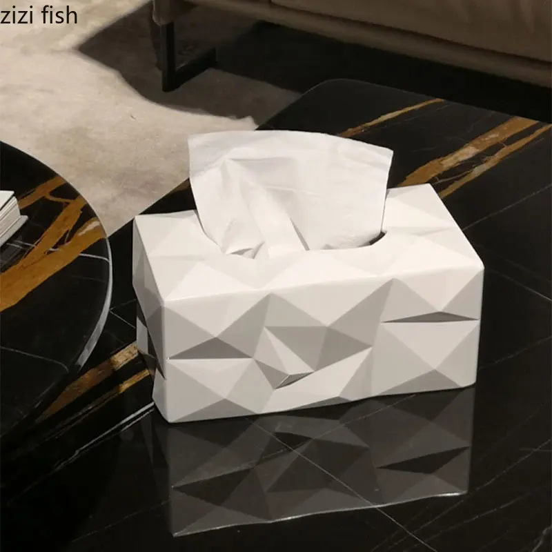 Creative-Plastic-Tissue-Box-Desktop-Geometric-Napkin-Paper-Box ...