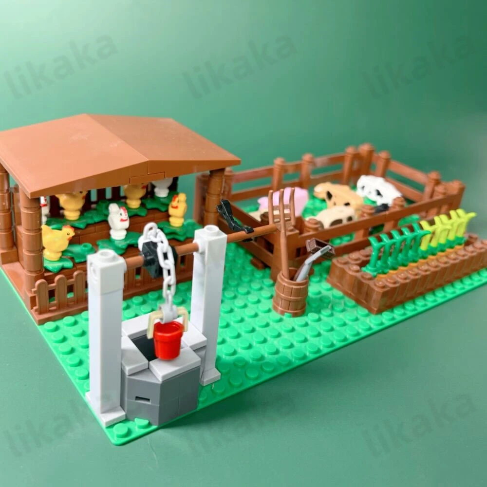MOC-City-Farm-Building-Blocks-Animals-Toys-for-Boys-Girls-Montessori ...