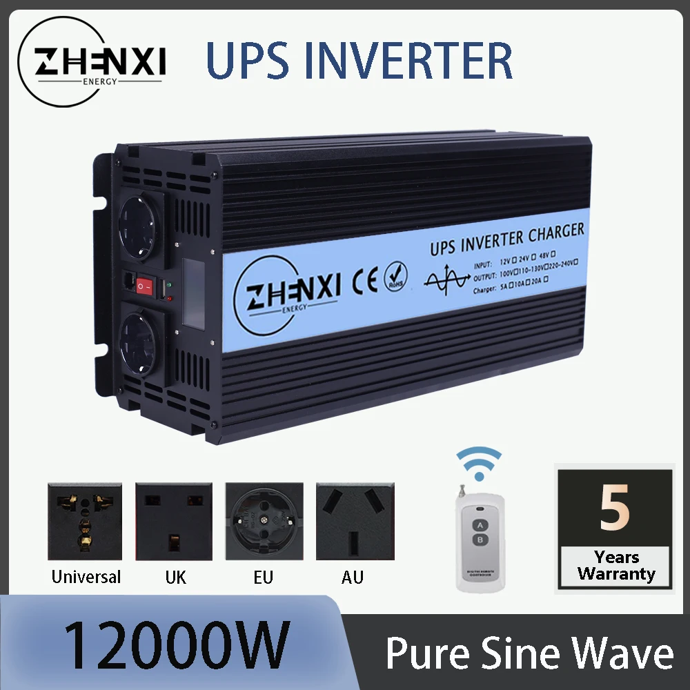ZHENXI-12000W-Pure-Sine-Wave-Inverter-DC12-24-48V-To-AC-220V-230V-100 ...