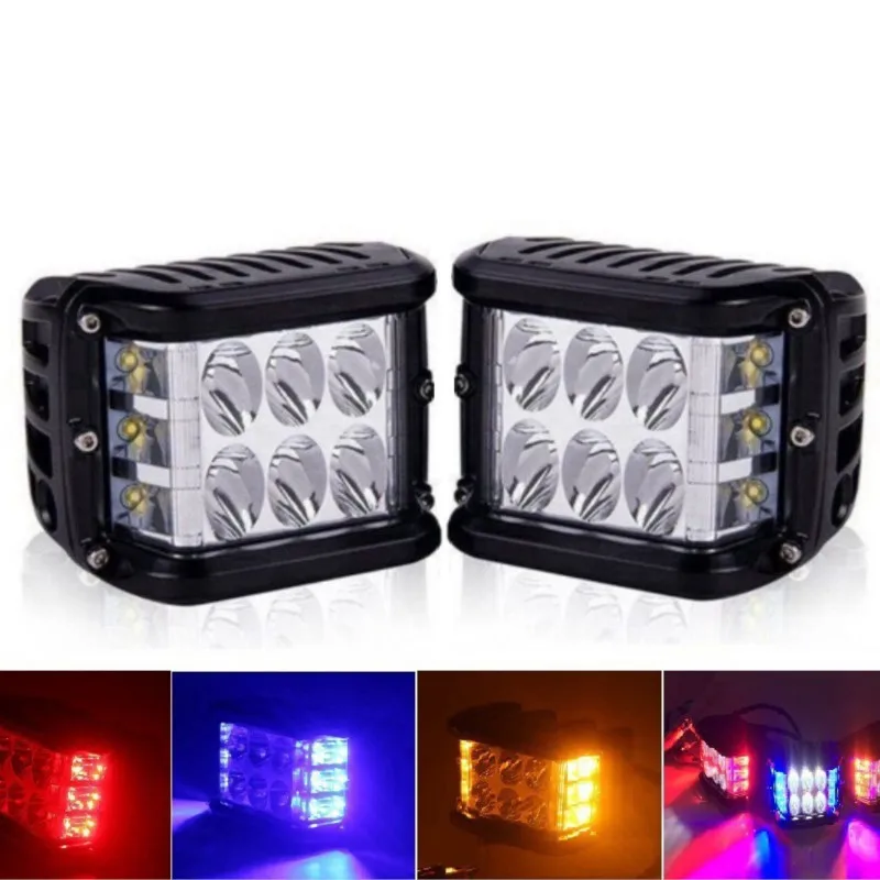 4-LED-Work-Light-2x-Dual-Side-Shooter-Led-Light-45W-Led-Pod-Off-Road ...