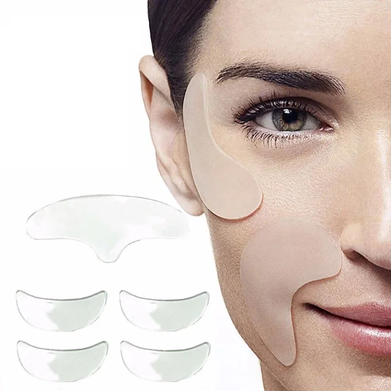 Reusable Silicone Anti Aging Anti-wrinkle Patch For Face Forehead Cheek ...