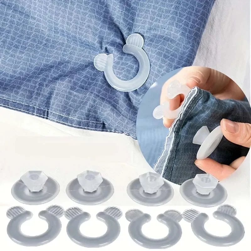 8pairs Bed Sheet Duvet Cover Fastener Clip Anti-Slip Blanket Buckles ...