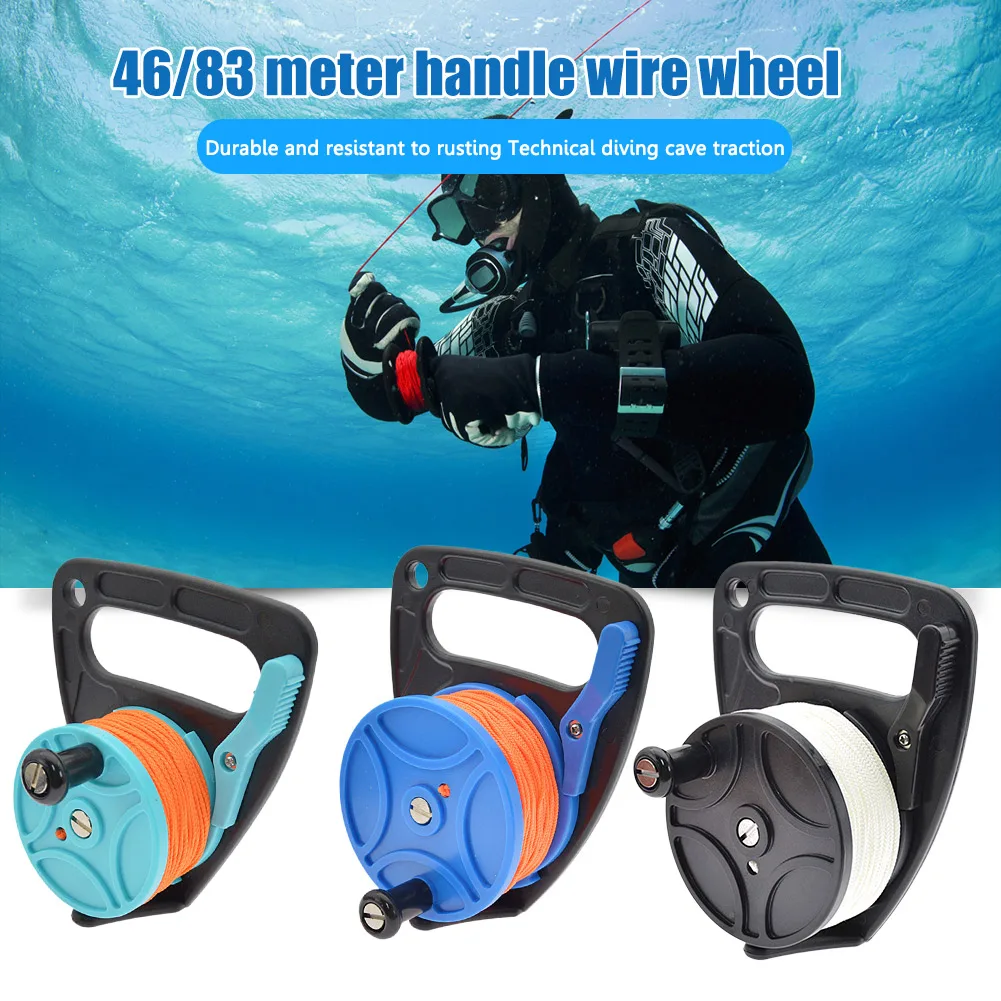 Scuba-Diving-Wreck-Reel-with-Handle-Multifunctional-Underwater-Cave ...