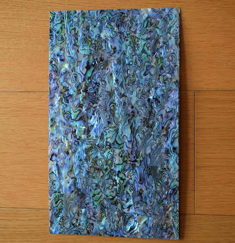 24cm x 14cm Natural Abalone Shell Inlay Veneer Mother of Pearl Laminate ...