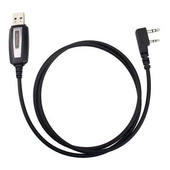 Walkie Talkie Two-pin USB Programming Cable For Kenwood Baofeng UV-5R ...