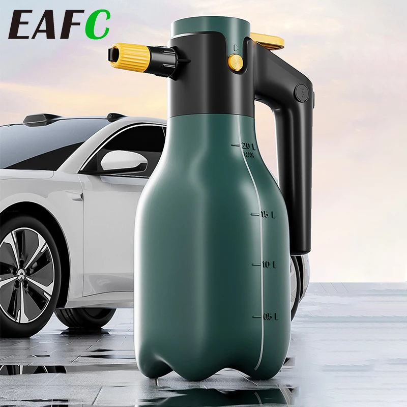 EAFC 2L Snow Foam Sprayer Portable Wireless High Pressure Washer Car ...