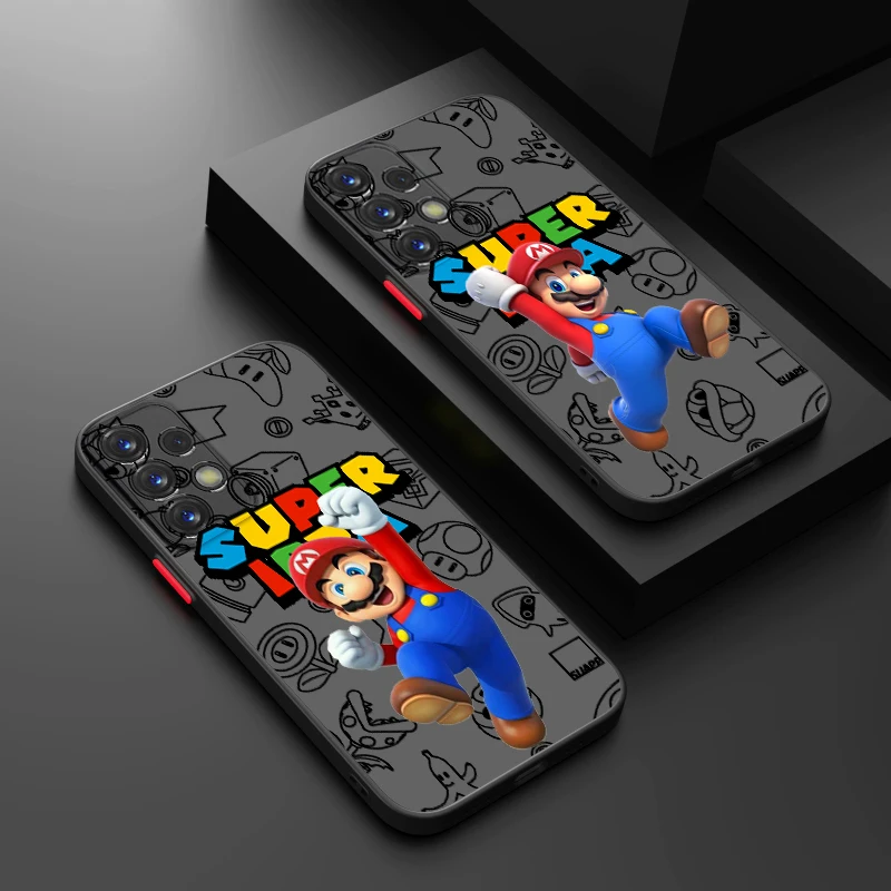 Funny-Super-Mario-Phone-Case-For-Samsung-S24-S23-S22-S21-S20-FE-S10-S9 ...