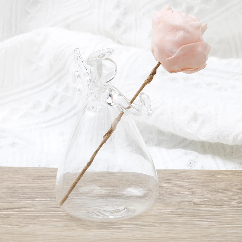 1Pc-Angel-Shaped-Transparent-Glass-Flower-Vase-Hanging-Plant-Vase ...