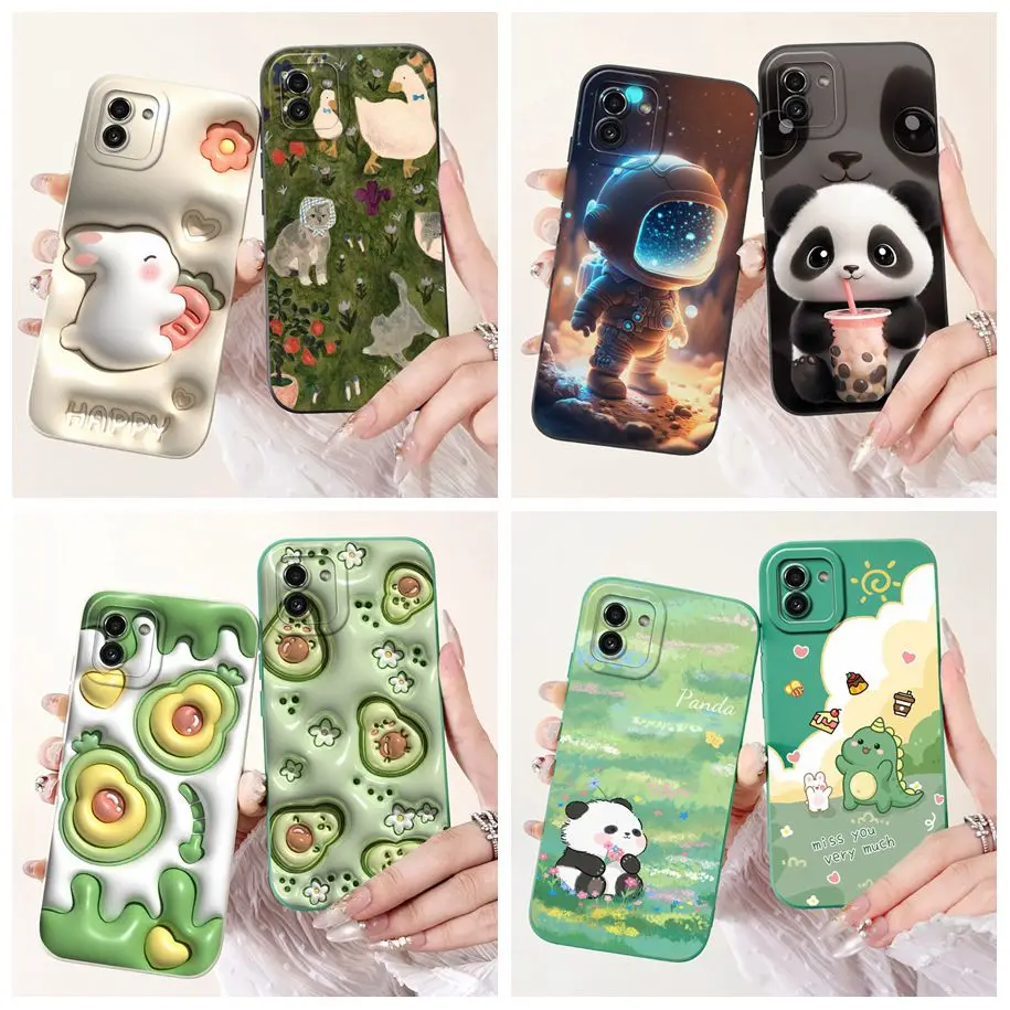 For Samsung Galaxy A03 Case A035F A035G Silicone Cover Cute Panda ...