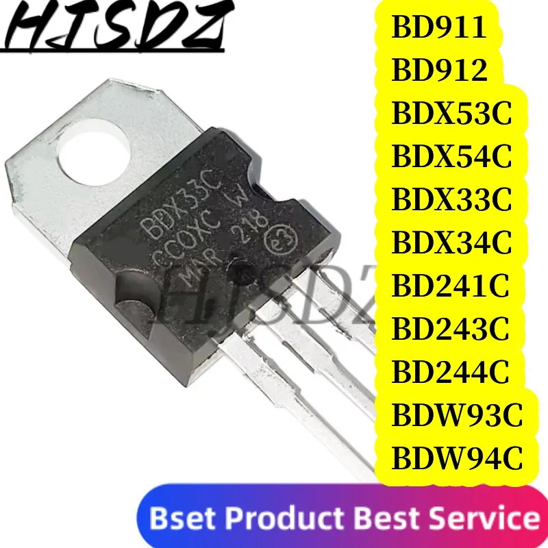 10-piezas-BDW93C-TO-220-BDW93-TO220-NPN-darington-Transistor-BD241C ...