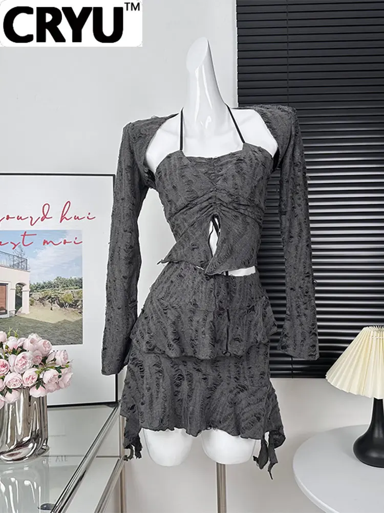 Summer-Women-Harajuku-Fashion-Outfits-3-Piece-Set-Camisole-Ripped ...