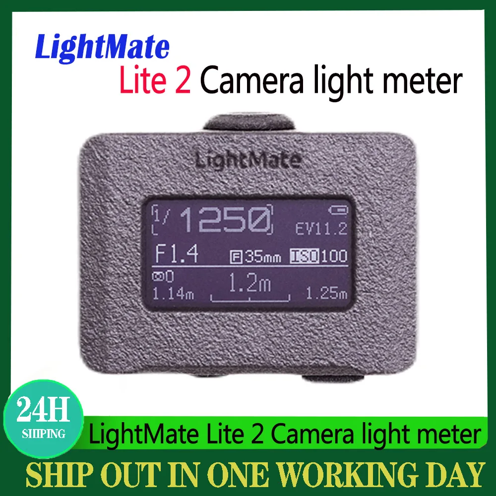 LightMate Lite 2 카메라 라이트 미터, LED 디스플레이, 실시간 외부 카메라 라이트 미터, 카메라 사진용 콜드 슈 ...