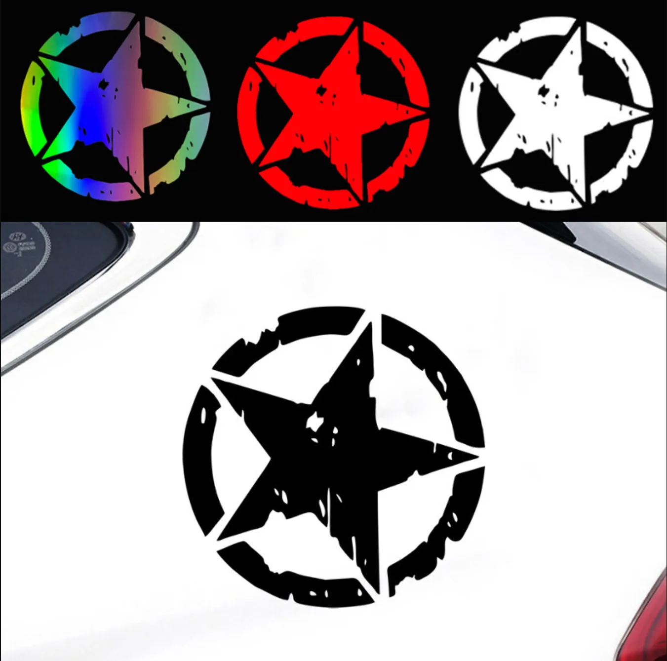 12cm x 12cm Car Stickers Star Graphic Motorcycle Decals Vinyl Car ...