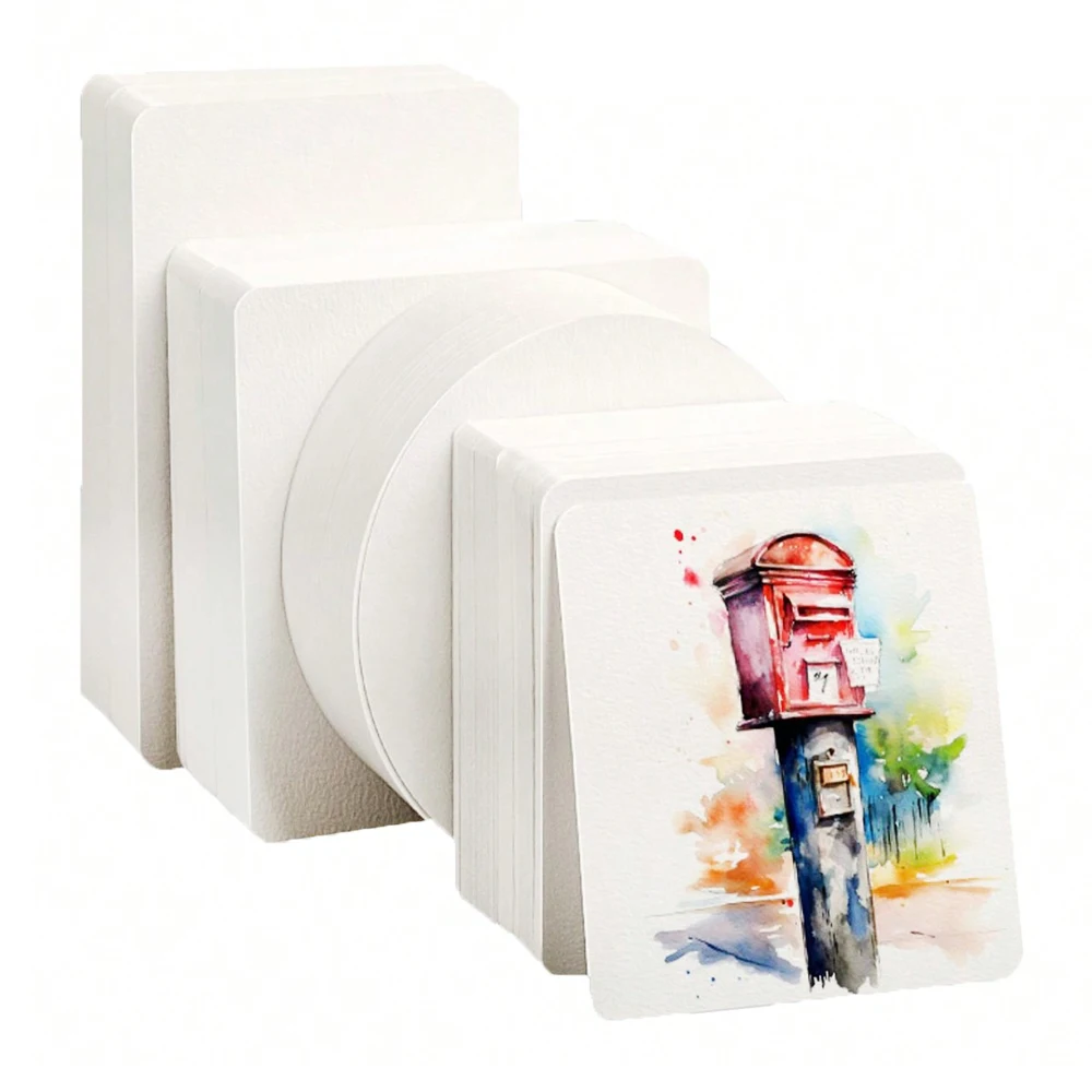 Square/Round Watercolor Paper 300g 50 Sheets Professional Water Color ...