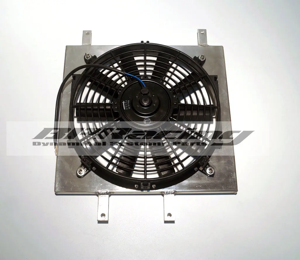 Aluminum-radiator-shroud-fan-for-92-00-Honda-Civic-EK-EG-B16-B18-D15 ...