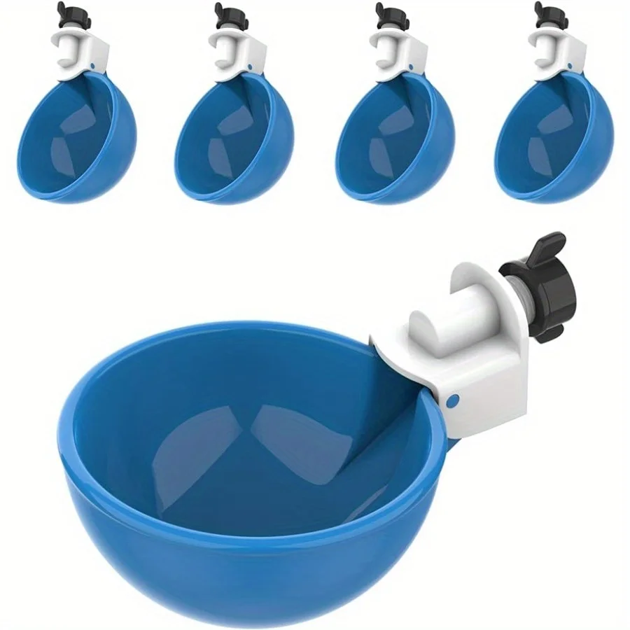 5Pcs Automatic Poultry Drinker Bowl Chicken Bird Water Cups Duck ...