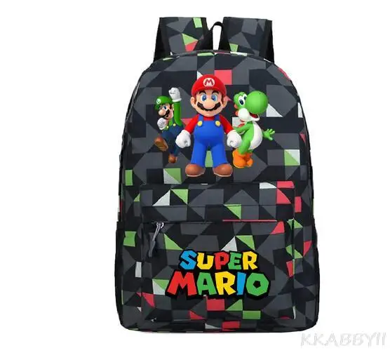 Super-Mario-Bros-Backpack-Canvas-Boys-Girls-Teenagers-schoolbag ...