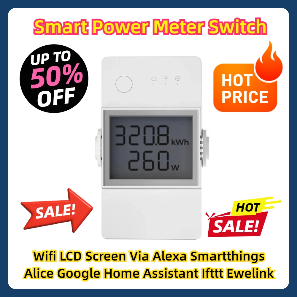 Smart-Power-Meter-Switch-Wifi-LCD-Screen-Via-Alexa-Smartthings-Alice ...