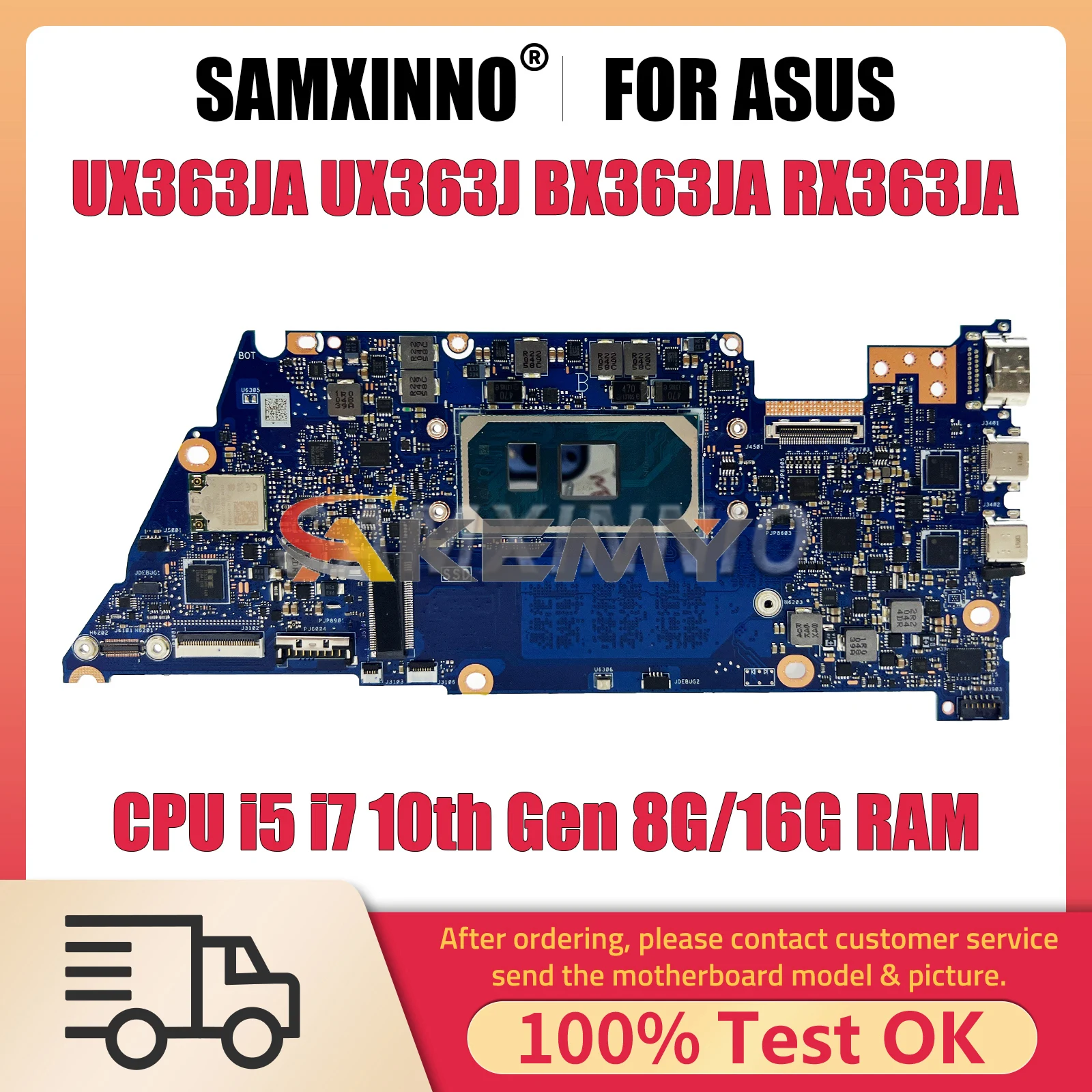 SAMXINNO-UX363JA-Motherboard-For-Asus-Zenbook-Flip-UX363J-BX363JA ...
