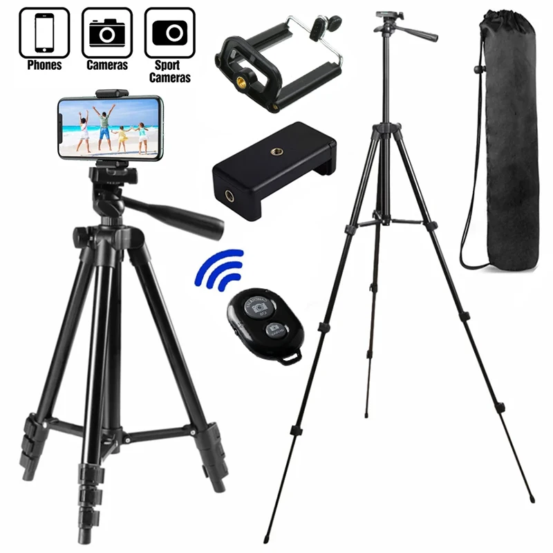 Phone-Tripod-For-Video-Recording-Phone-Tripod-Stand-with-Bluetooth ...