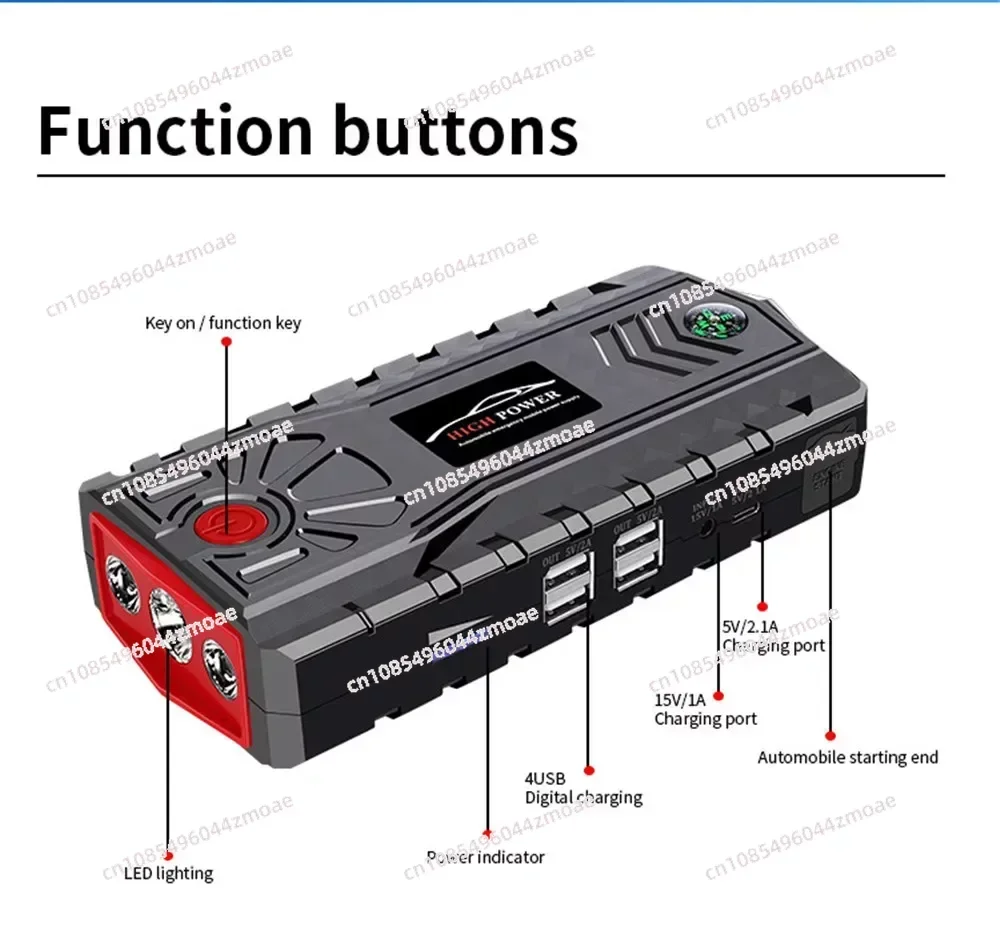 Auto-Emergency-Battery-Booster-Starting-Device-Charger-Carro-a-gasolina ...