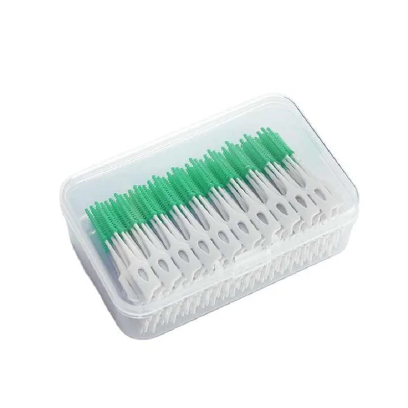 200-unids-caja-cepillos-interdentales-de-silicona-cepillo-de-limpieza ...
