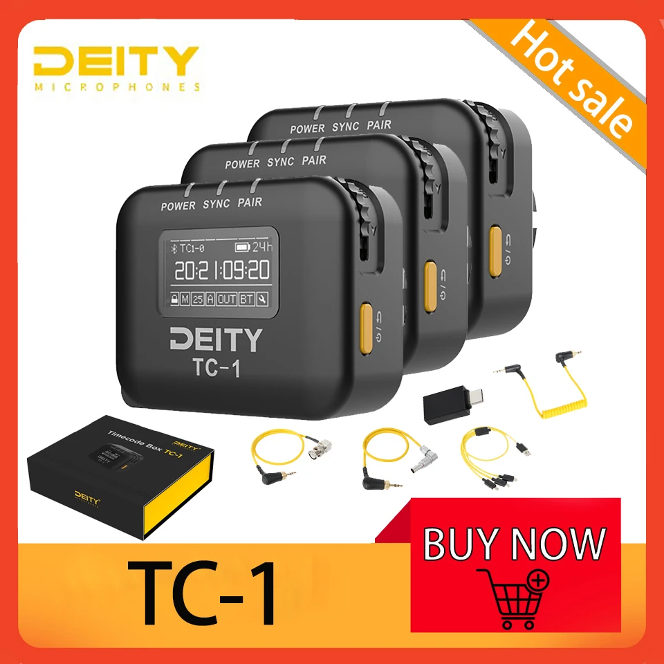 Deity Tc-1 Microphone Time Coder Portable Omnidirectional Wireless Mic ...
