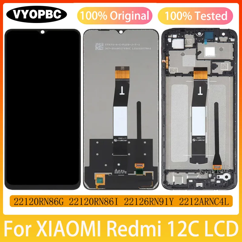 Original-LCD-Display-For-XIAOMI-Redmi-12C-Touch-Screen-With-Frame-Panel ...