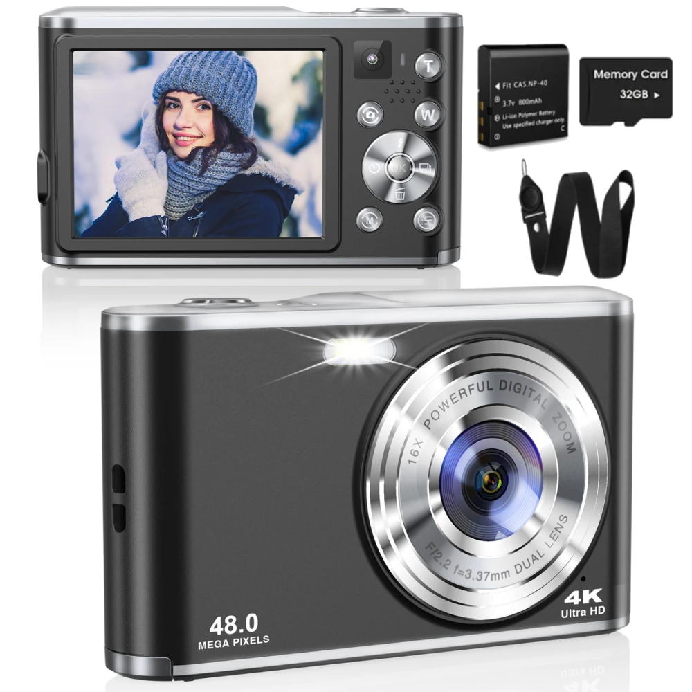4K-Auto-Focus-Front-And-Rear-Dual-Lens-Camera-Digital-Camera-Selfie ...