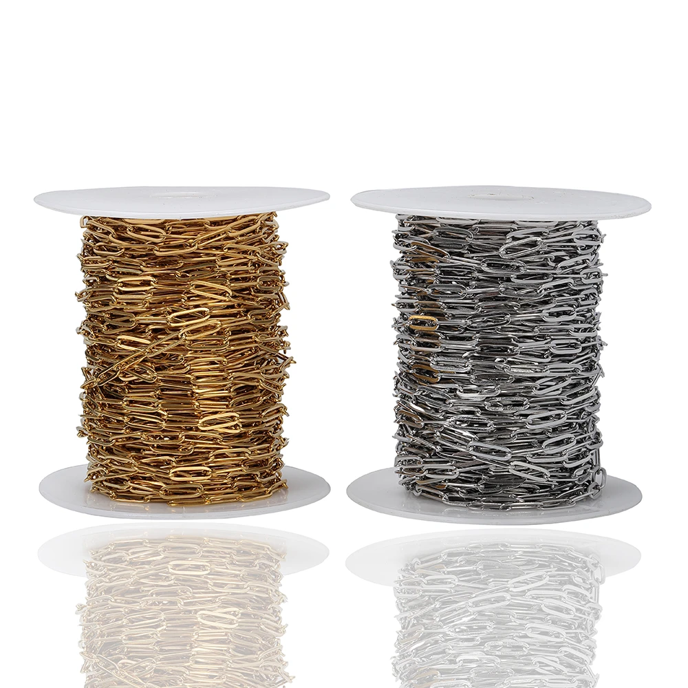 Stainless Steel Link Chains Diy Necklace | Chain Making Bracelets ...