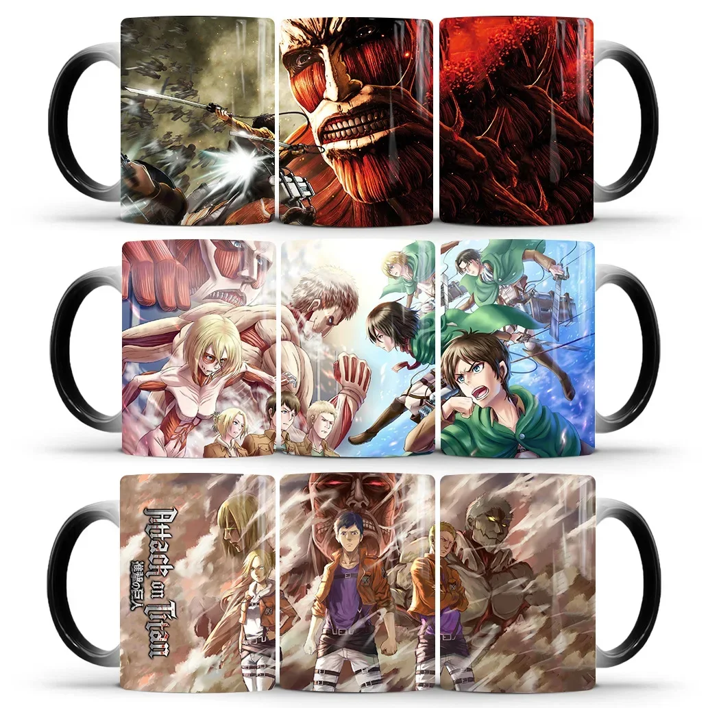 Attack On Titan Discoloration Mug Anime Color Changing Cup Animation ...