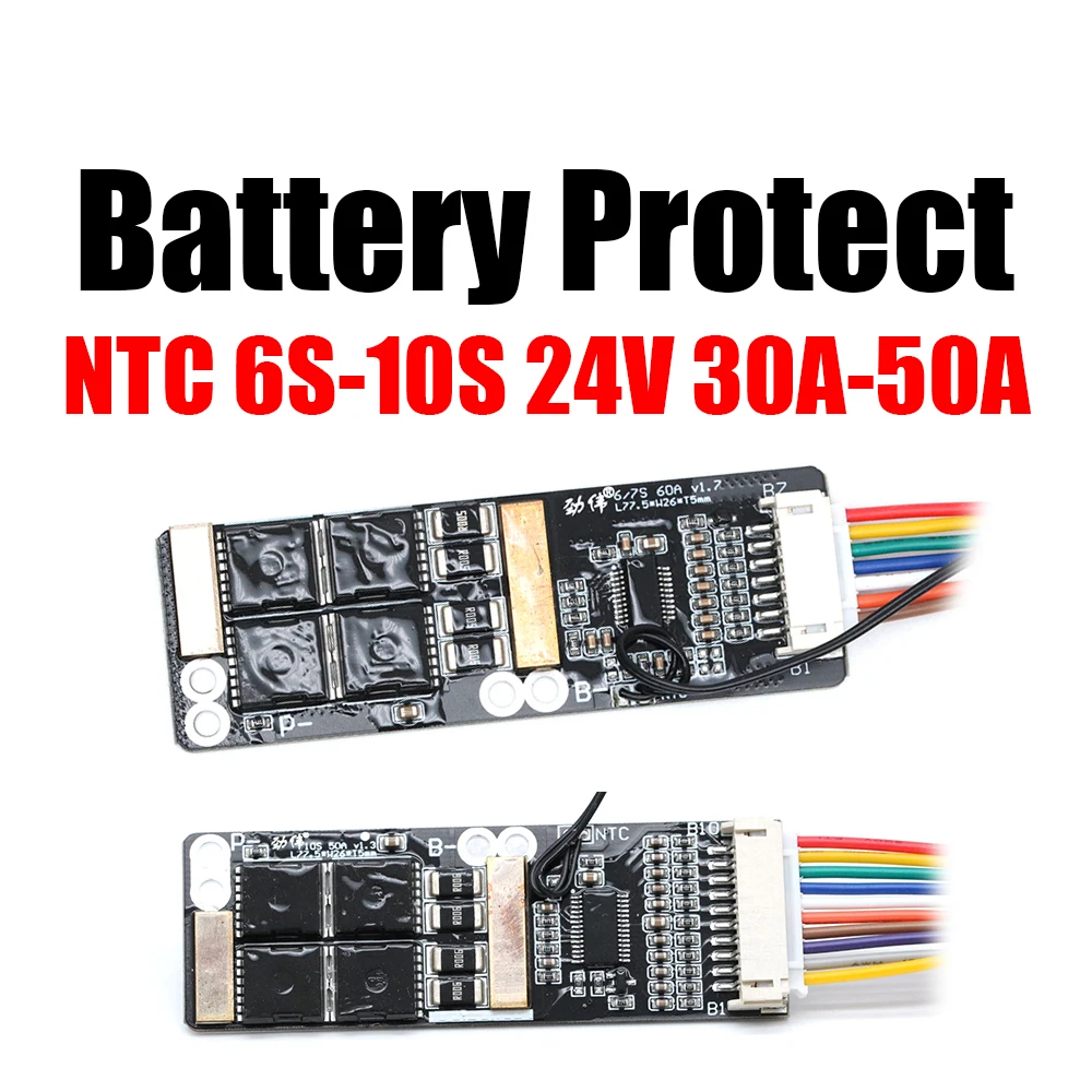 NTC-Sensor-6S-7S-10S-30A-40A-50A-24V-Li-ion-Lithium-Battery-Protection ...