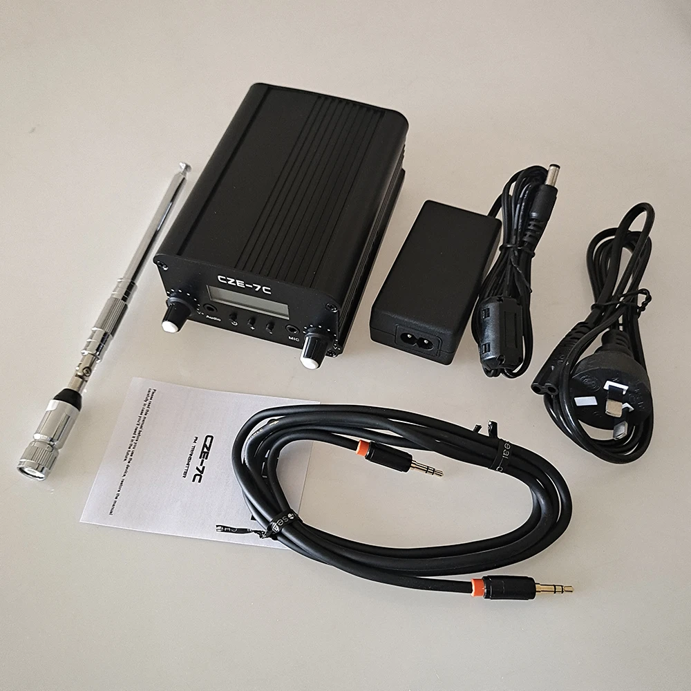CZE-7C-1W-7W-Stereo-Frequency-PLL-FM-Transmitter-Radio-Broadcast ...
