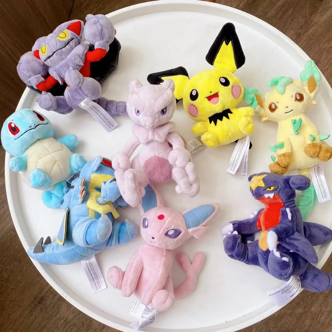 15cm Pokemon Fit Plush Stuffed Toys Leafeon Mewtwo sqirtle Garchomp ...