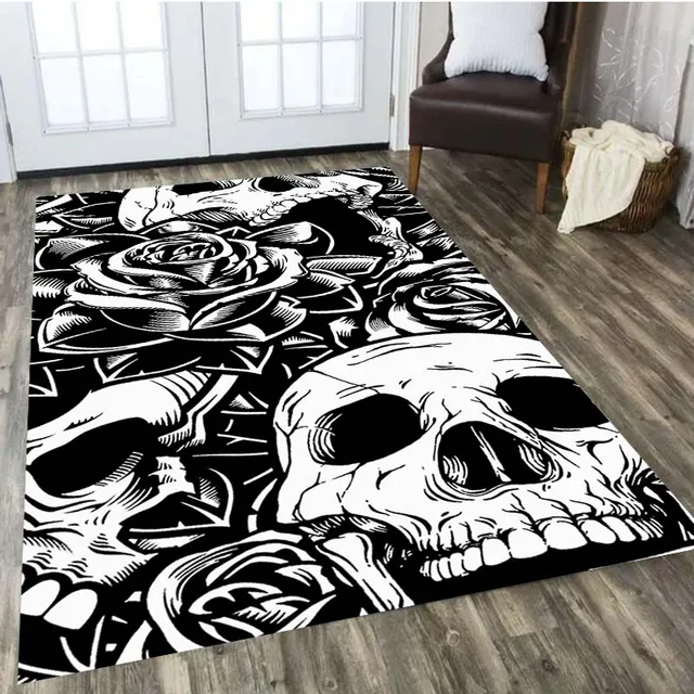Gothic Horror Skull Carpet | Living Room Home Decoration
