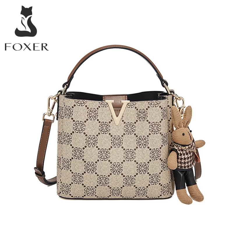 FOXER-Ladies-PU-Leather-Shoulder-Crossbody-Bag-Women-s-PVC-Monogram ...