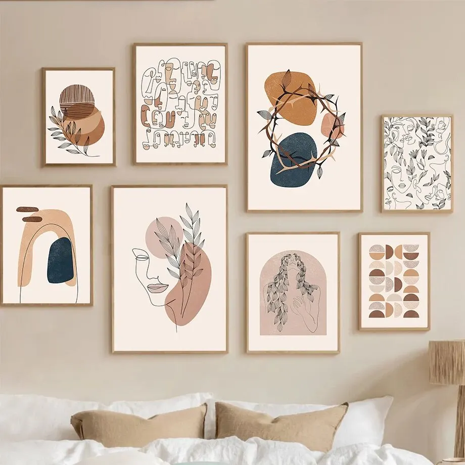 Arte-de-pared-de-lona-de-estilo-n-rdico-para-sala-de-estar-arte-de ...