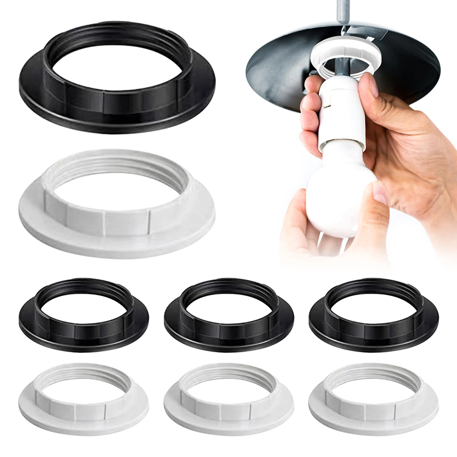 8pcs-Ceiling-Home-Office-Lampshade-Reducer-Ring-For-Light-Fixture ...