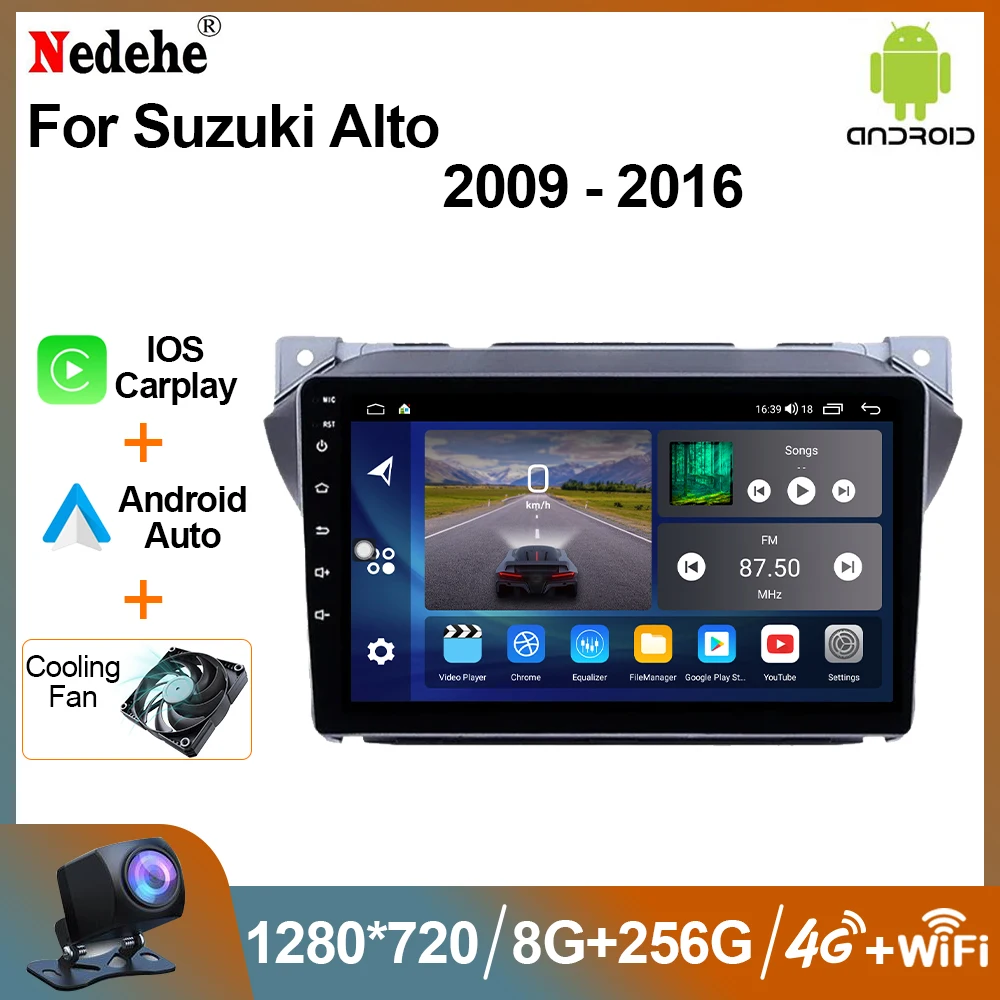 Car-Radio-Android-12-Wireless-Carplay-For-Suzuki-Alto-2009-2016 ...